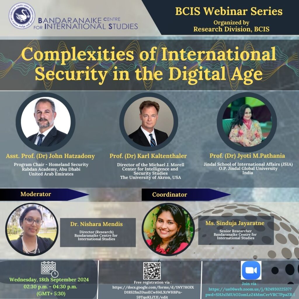 Complexities of International Security in the Digital Age – BCIS